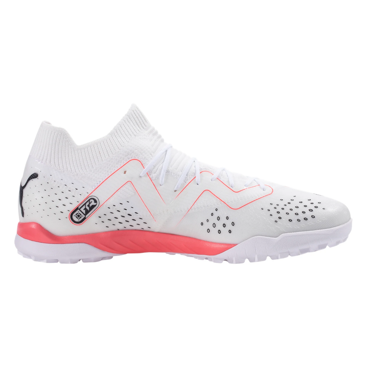 Puma Future Match TT Turf Soccer Shoes (White/Puma Black/Fire Orchid ...