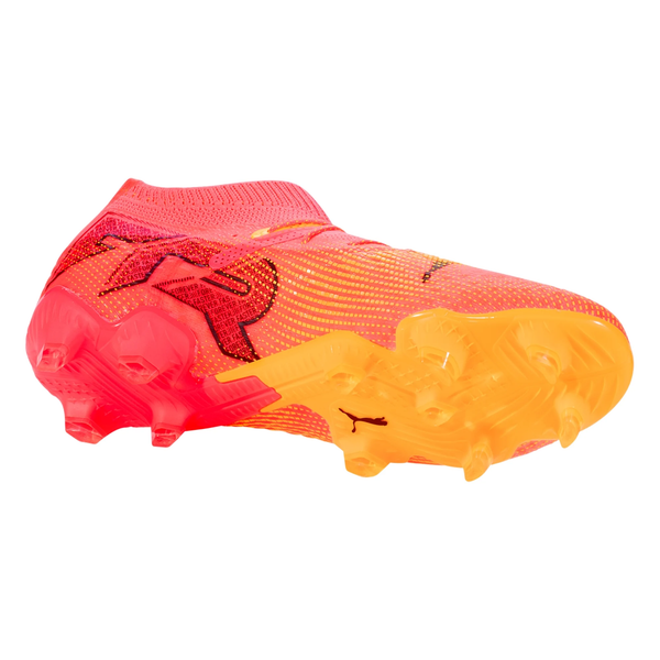 Puma Future 7 Ultimate FG/AG Soccer Cleats (Sunset Glow/Puma Black) - Soccer Wearhouse