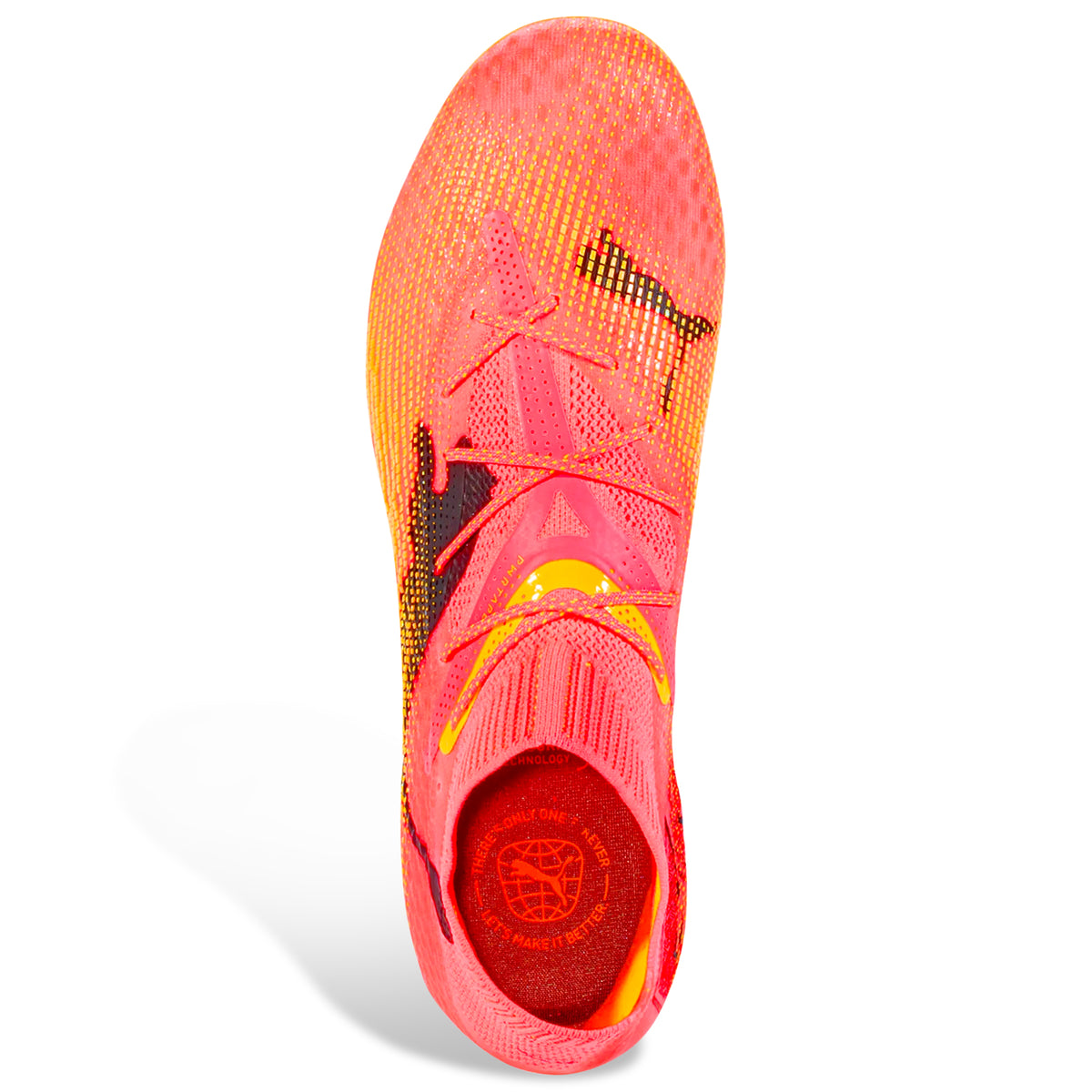 Puma Future 7 Ultimate FG/AG Soccer Cleats (Sunset Glow/Puma Black) - Soccer Wearhouse
