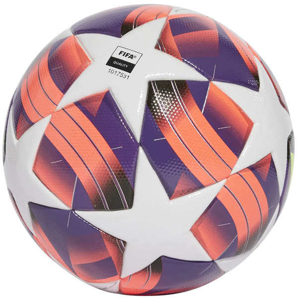 adidas WUCL League Top Ball 24/25 (White/Turbo/Silver Metallic) - Soccer Wearhouse