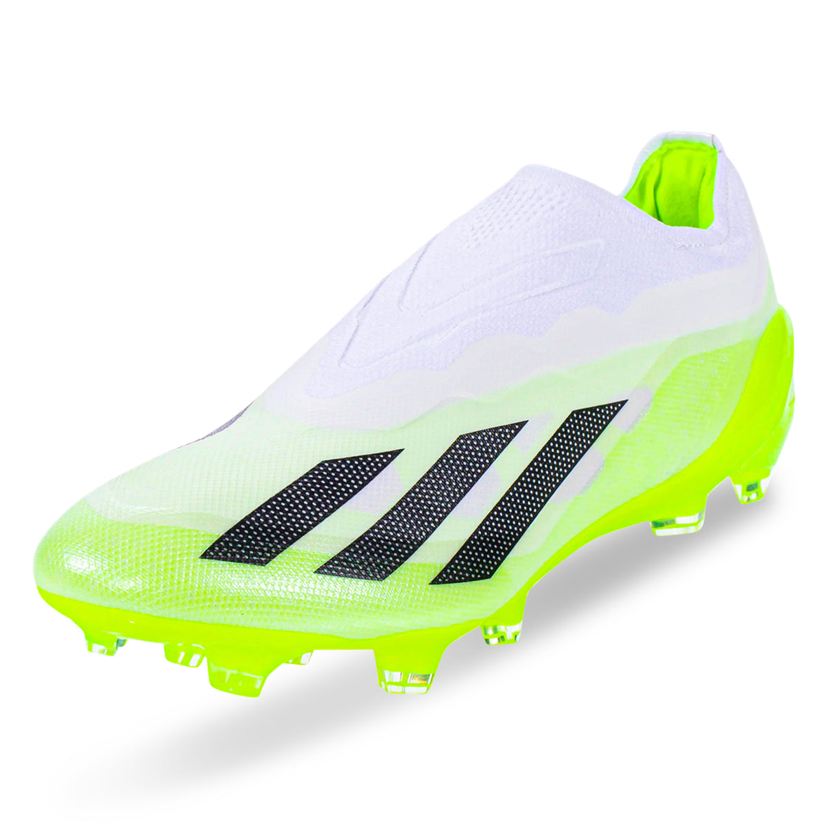 adidas X Crazyfast.1 LL Firm Ground Soccer Cleats (White/Core Back/Luc ...