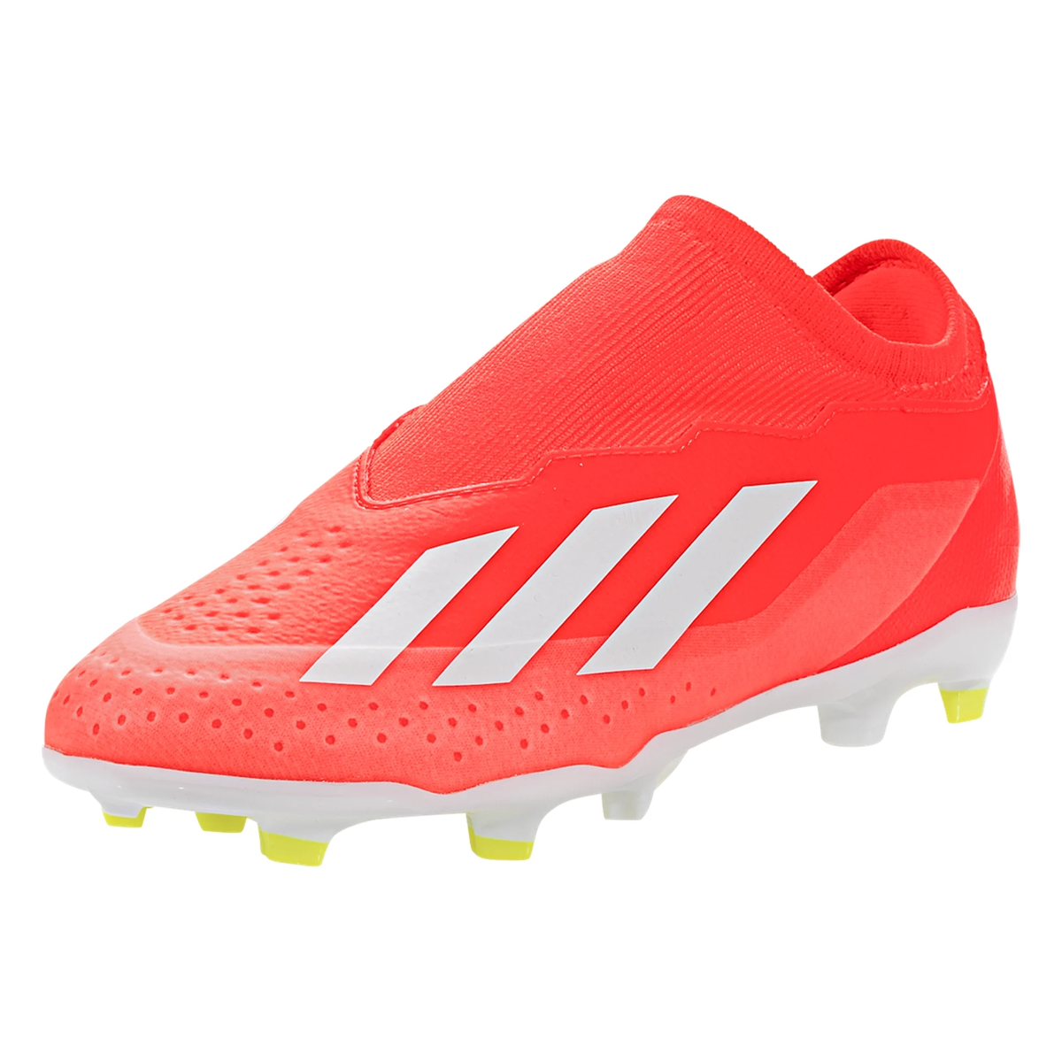 adidas Jr. X Crazyfast League LL FG Soccer Cleats (Solar Red/White/Sol ...