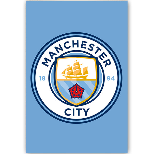 Manchester City Crest Poster - Soccer Wearhouse