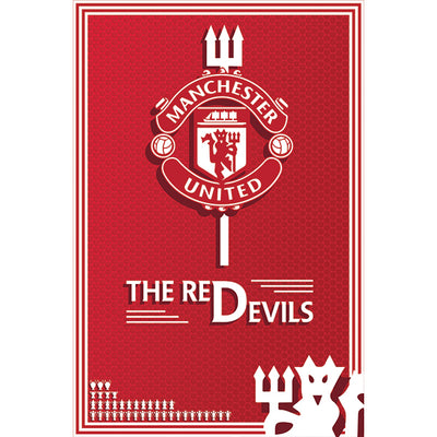 Manchester United The Red Devils Poster - Soccer Wearhouse