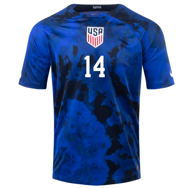 Nike United States Luca De La Torre Away Jersey 22/23 (Bright Blue/Whi ...