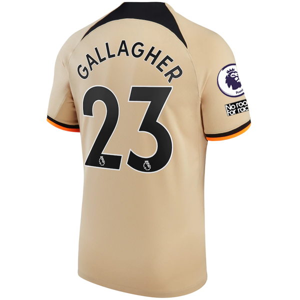 Nike Chelsea Connor Gallagher Third Jersey w/ EPL + No Room For Racism ...