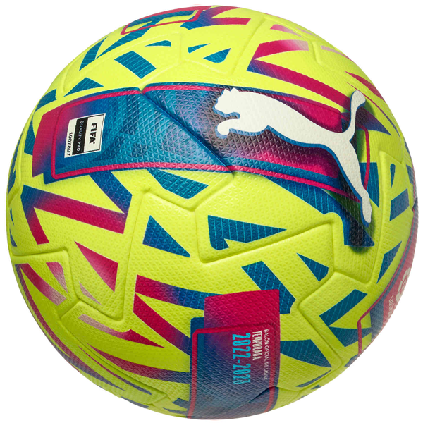 Puma Orbita La Liga FIFA Pro Official Match Ball (Lemon Tonic/Beetroot ...
