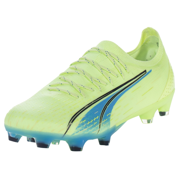 Puma Ultra Ultimate FG/AG Soccer Cleats (Fizzy Light/Parisian Blue ...