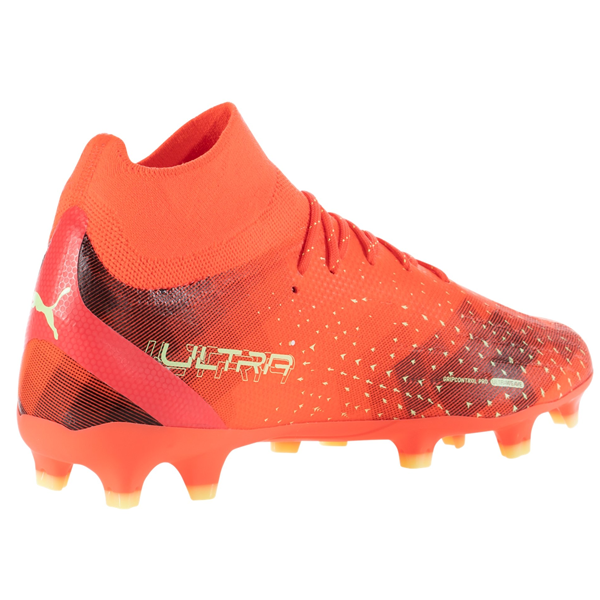 Puma Ultra Pro FG/AG Soccer Cleats (Coral/Fizzy Light) - Soccer Wearhouse